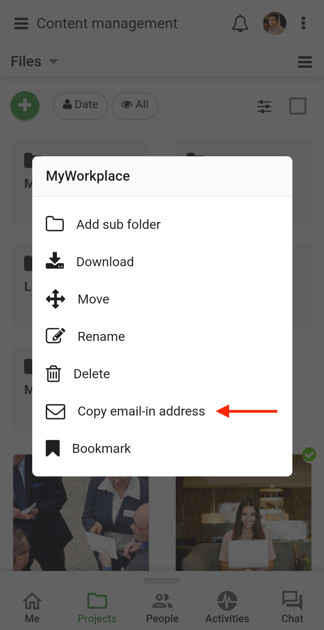 Upload Files via email-in- ProofHub Mobile Help