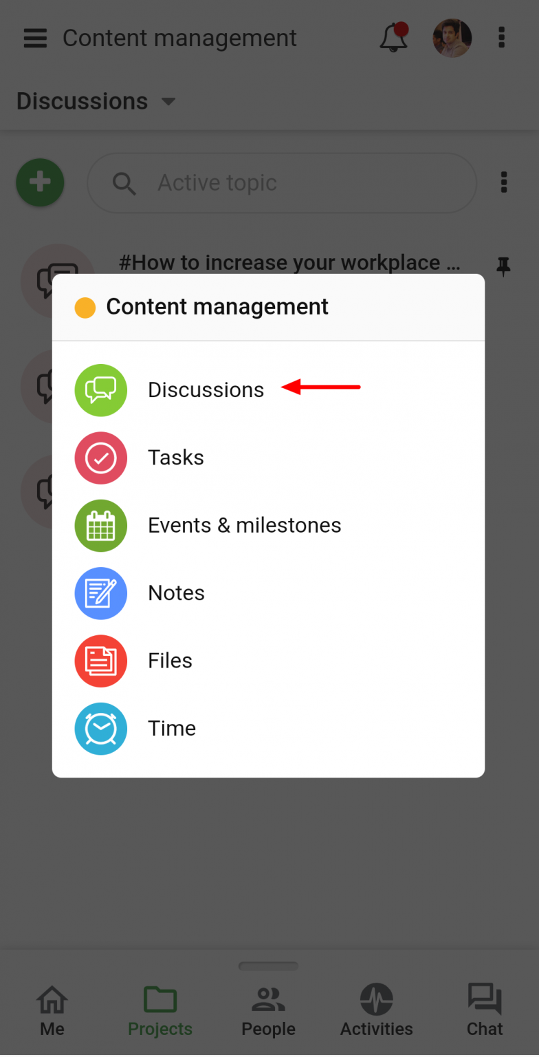 Introduction to Discussions- ProofHub Mobile App