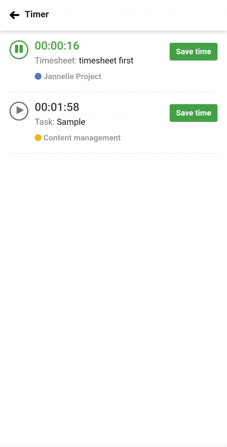 Timer - ProofHub Mobile App