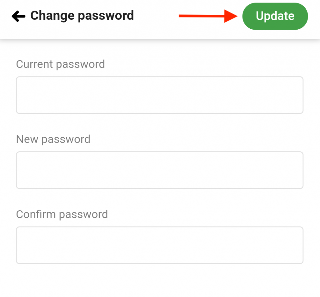 Change Password- ProofHub Mobile Help
