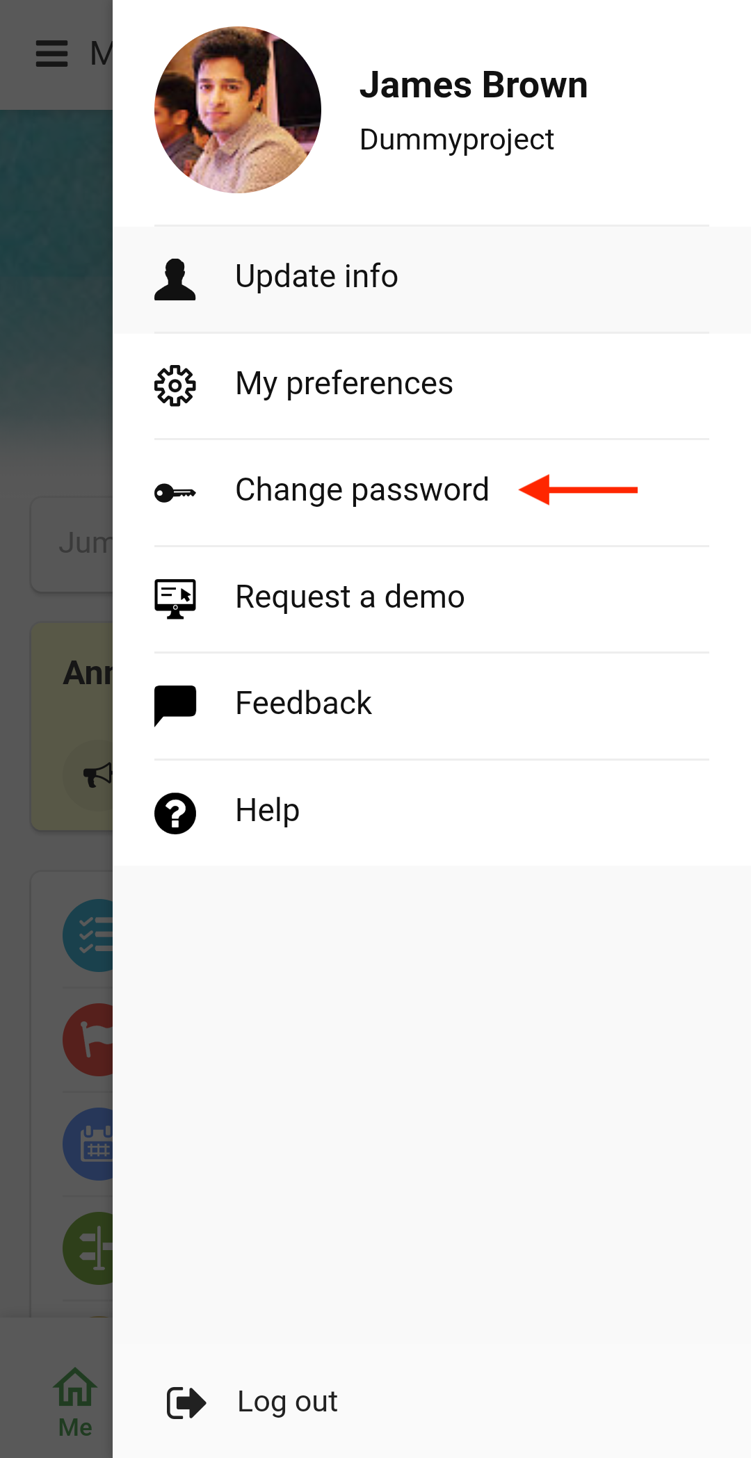 Change Password- ProofHub Mobile Help