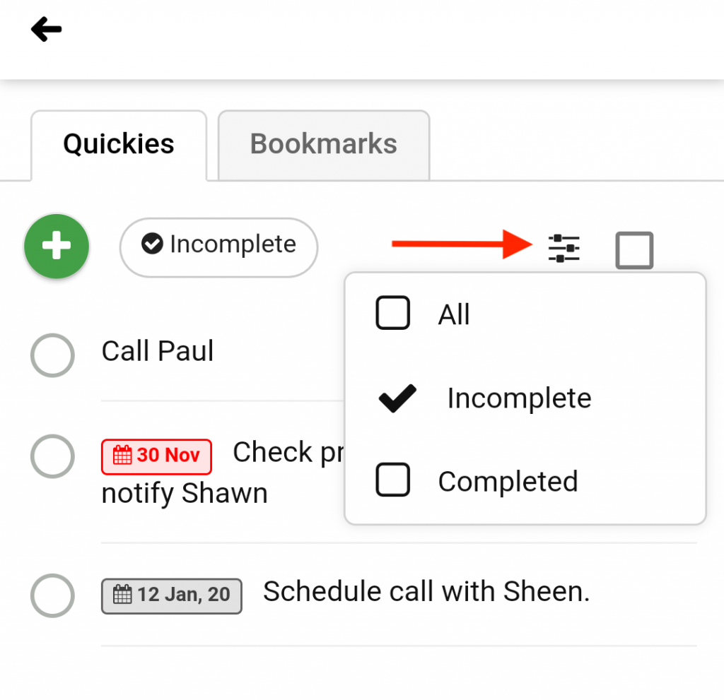 Quickies- ProofHub Mobile Help