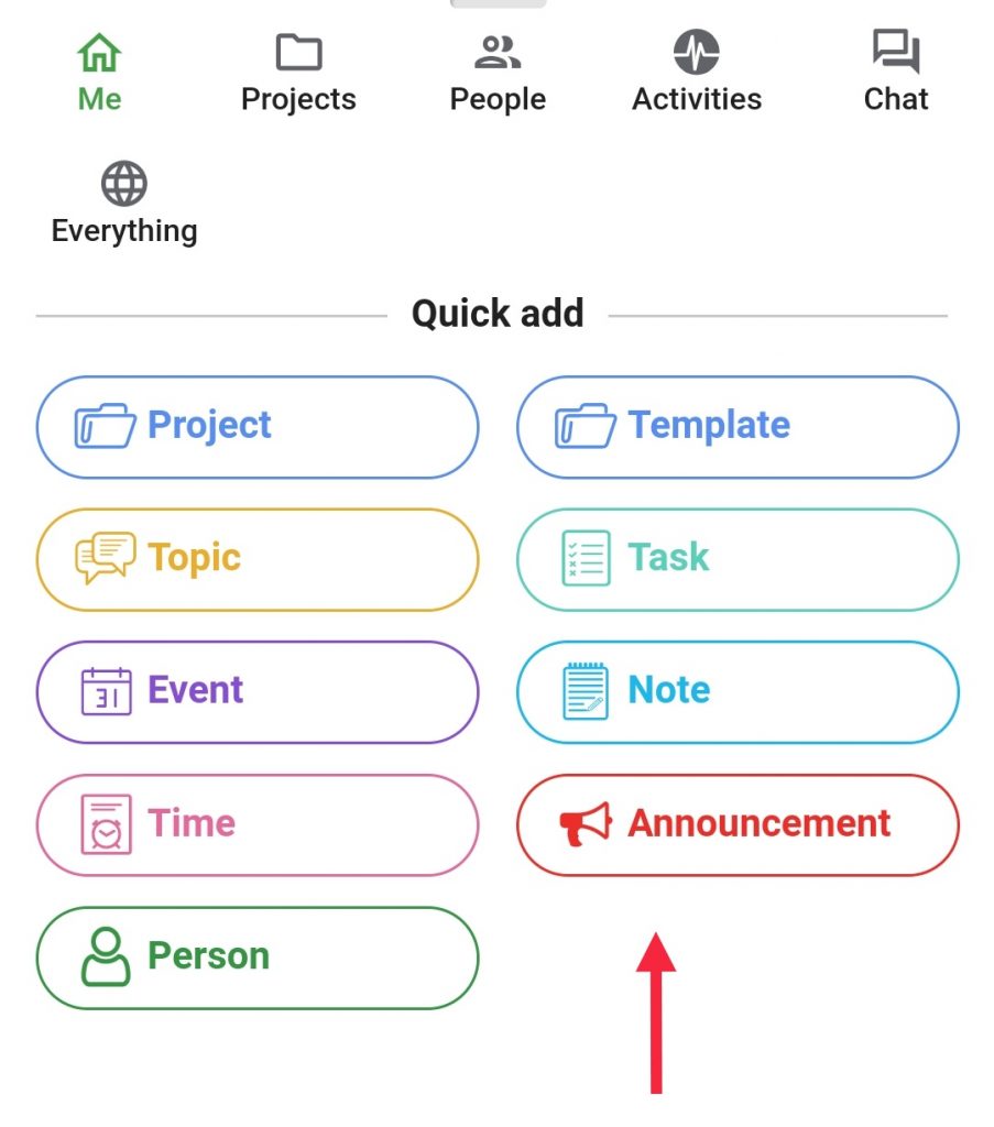 Announcements- ProofHub Mobile Help