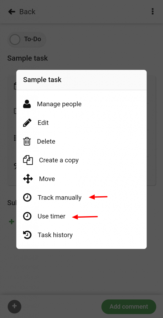 Track Time on Task- ProofHub Mobile App