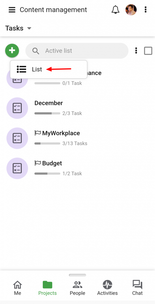 Add Tasklists and Tasks - ProofHub Mobile App