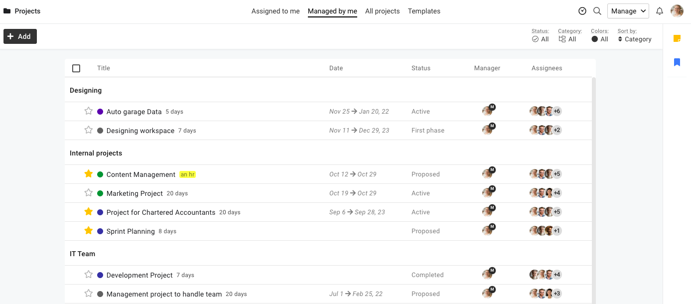 My Projects - ProofHub Help & Support