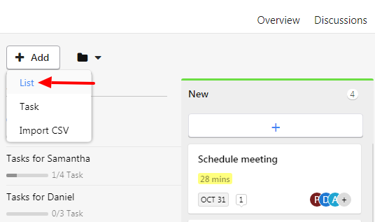 Add Task Lists And Tasks Proofhub Help And Support