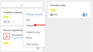 Edit/Delete task lists and tasks - ProofHub Help & Support