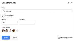 Edit Timesheet and Time Entry - ProofHub Help & Support