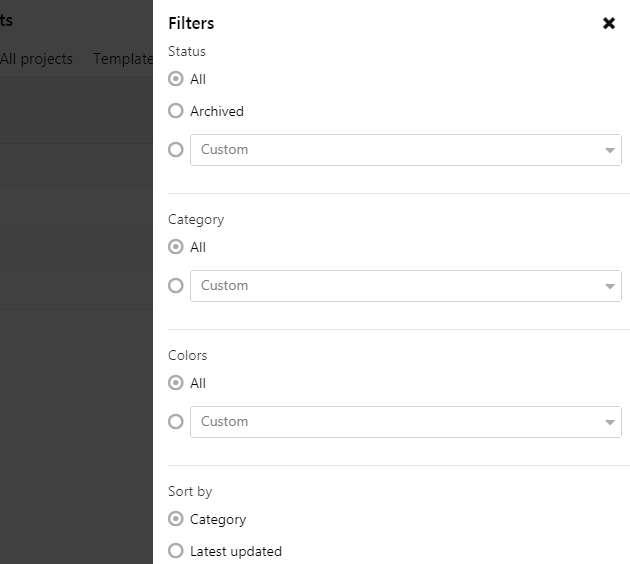 My Projects - ProofHub Help & Support