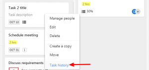Task History - ProofHub Help & Support