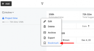 Add Timesheet to Bookmarks - ProofHub Help & Support
