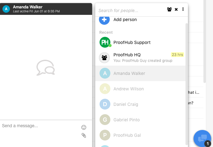 Introduction to Chat - ProofHub Help & Support
