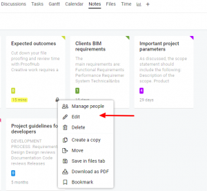 Edit/Delete Notebooks And Notes- ProofHub Help And Support