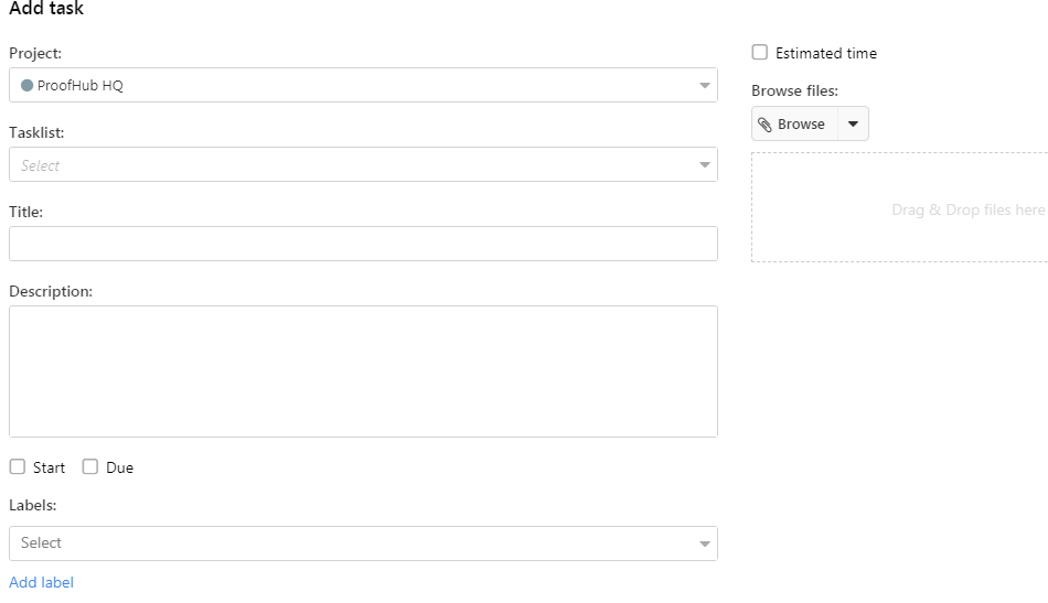 All tasks - ProofHub Help & Support