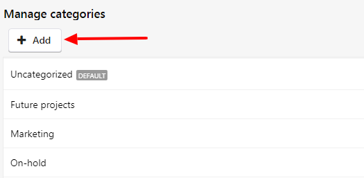 Project Categories - ProofHub Help & Support