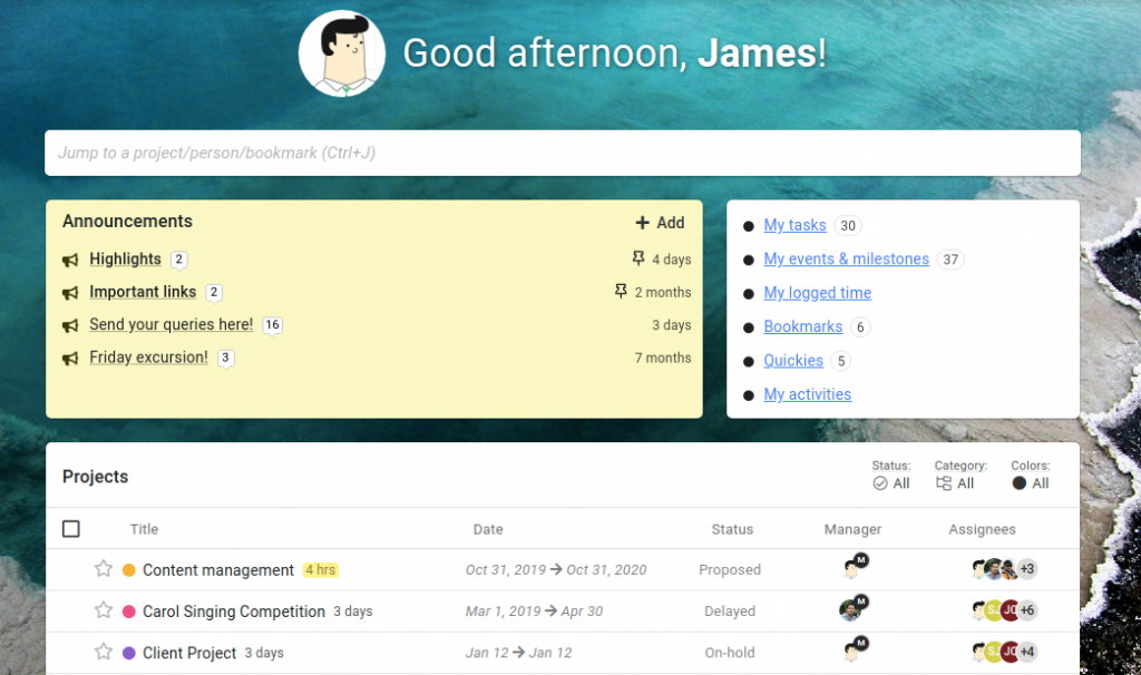Me View - ProofHub Help & Support