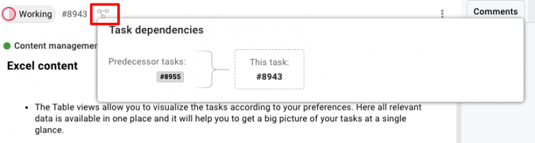 Task predecessor and successor - ProofHub Help