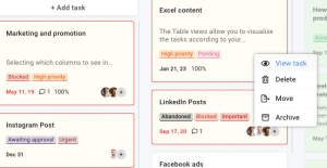 Bulk action on task - ProofHub Help