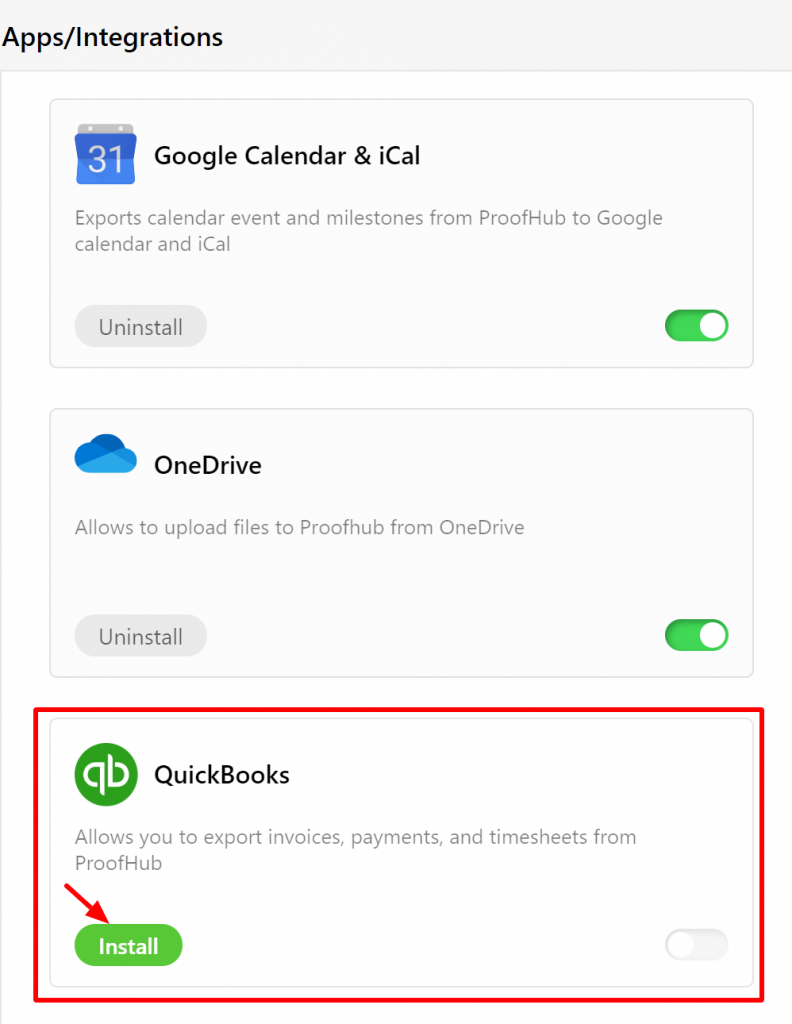Export timesheet using Quickbooks - ProofHub Help