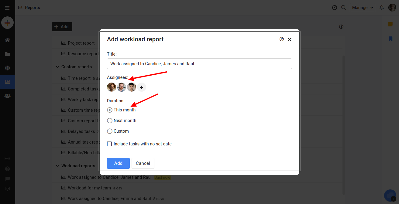 Workload report - ProofHub Help